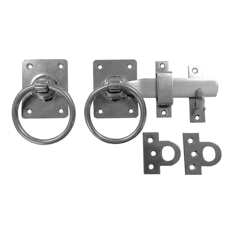 Black Craftsman Style Ring Gate Latch | HardwareSource