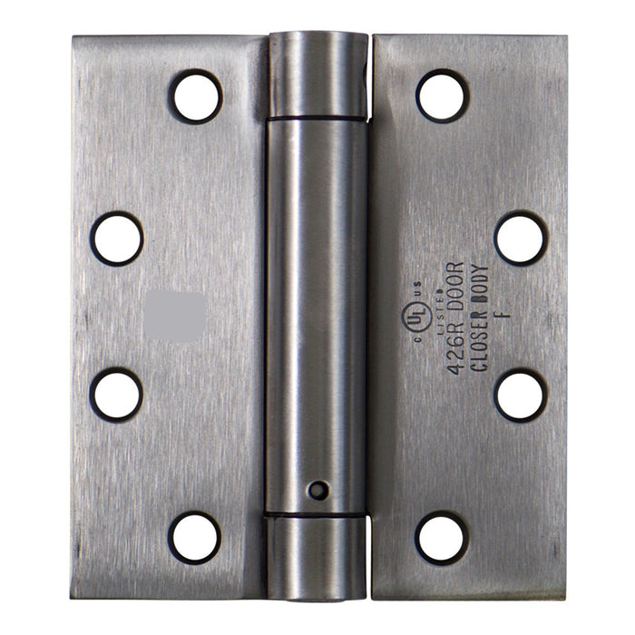 Stainless Steel Spring Butt Hinge, 4-1/2" x 4-1/2" | HardwareSource
