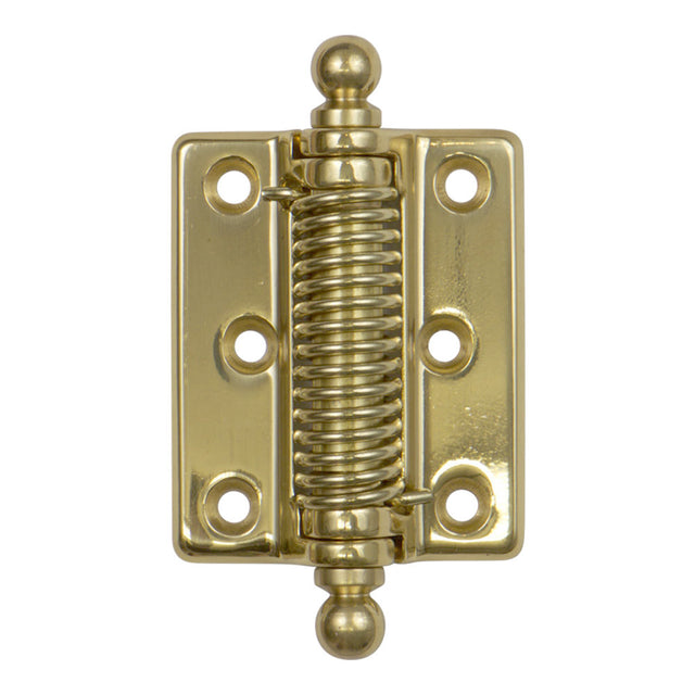 Solid Brass Spring Hinge with Ball Tips | HardwareSource