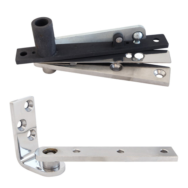 Frame Mounted Center Hung Pivot Set, 250 lbs | HardwareSource