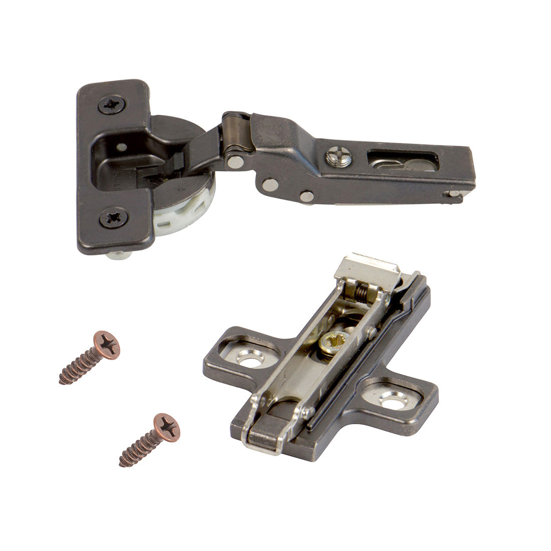 Soft-Close Half Cranked Hinge for Frameless Inset Cabinets - Bundle ...