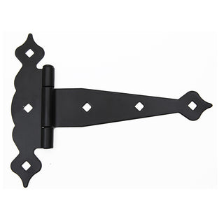 8" Ornamental Heavy Duty Black Spring Tee Hinge | HardwareSource