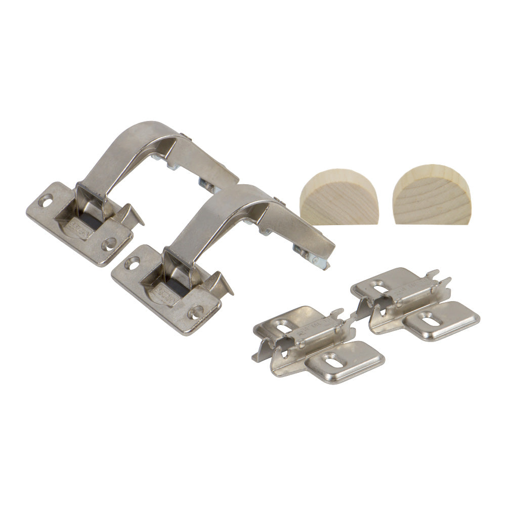 Grass Pie Cut Corner Hinge Kit for Mepla SSP Replacements | HardwareSource