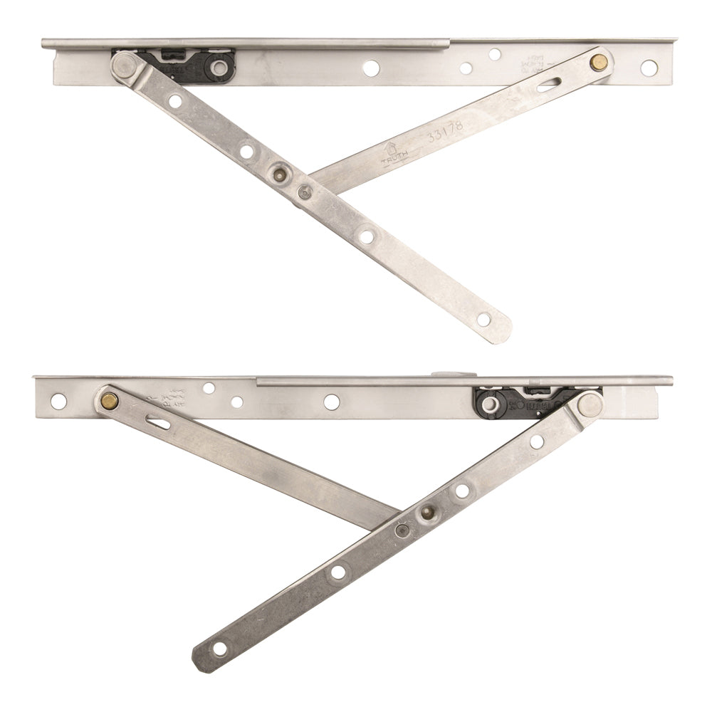 Stainless Concealed Casement Hinge, 10" Track | HardwareSource