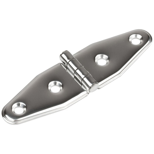 7-1/8" Stainless Steel Narrow Leaf Strap Hinge | HardwareSource