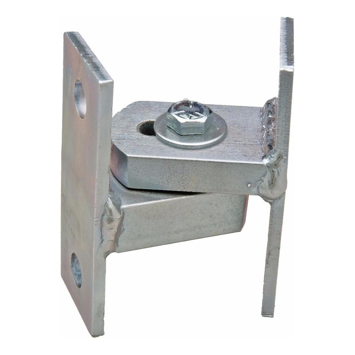 Round Post Bolt-On Pivot Hinge, 4" Model, Zinc Chromate | HardwareSource
