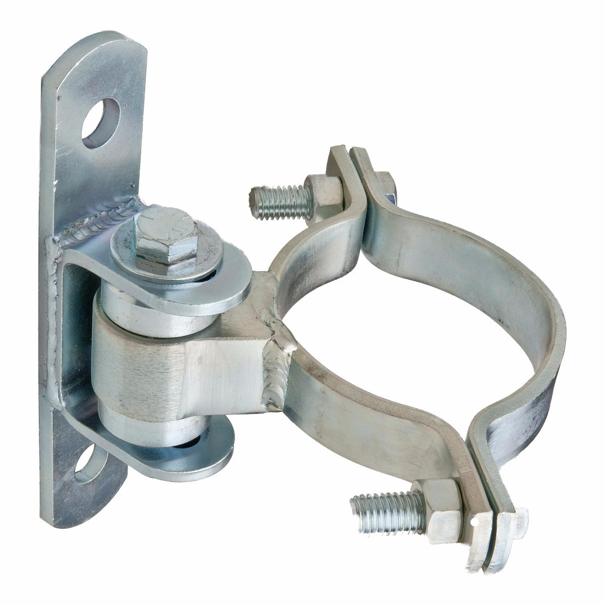 Round Post Bolt-On Pivot Hinge, 4" Model, Zinc Chromate | HardwareSource
