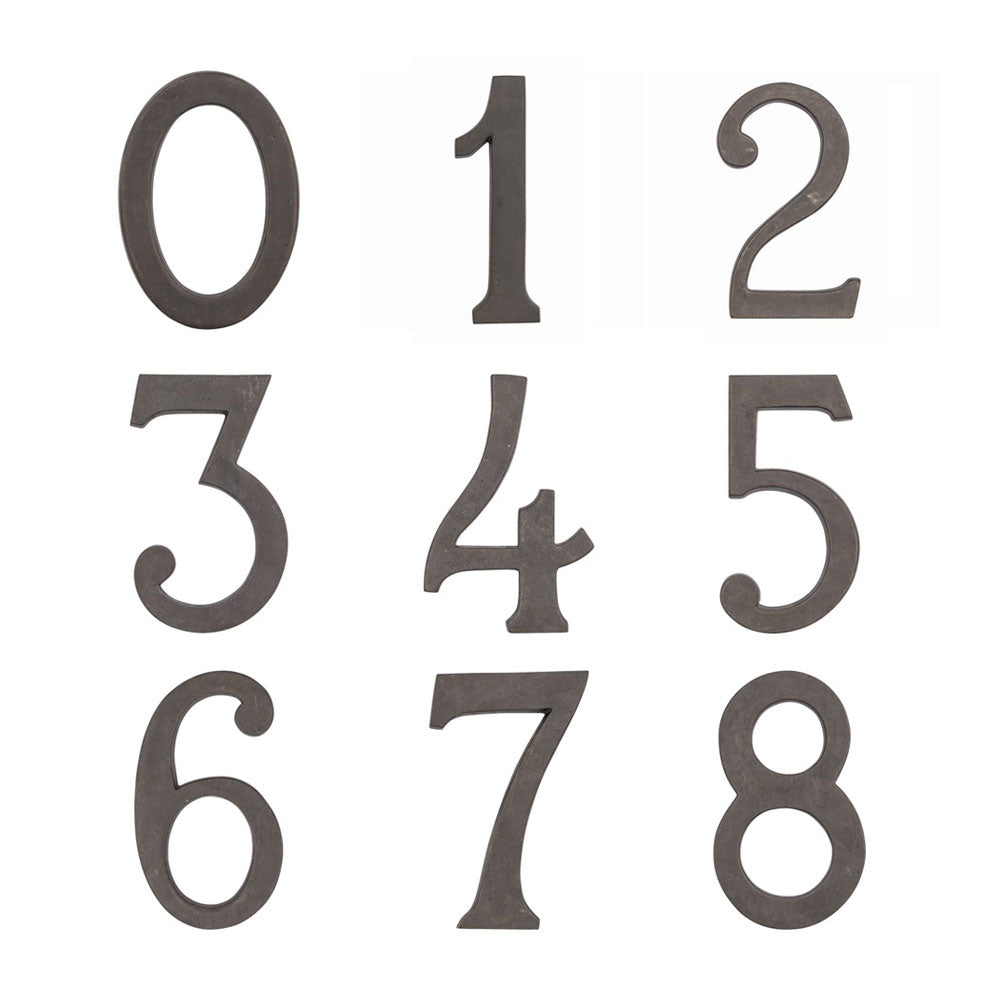 Solid Bronze Traditional House Numbers | HardwareSource