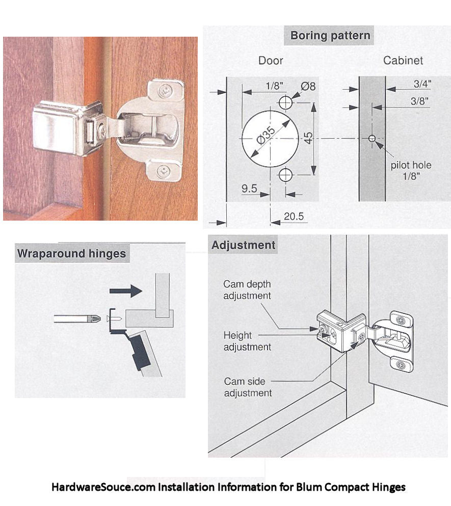C39 Blum Overlay Hinge Large Overlay Hinge HardwareSource 